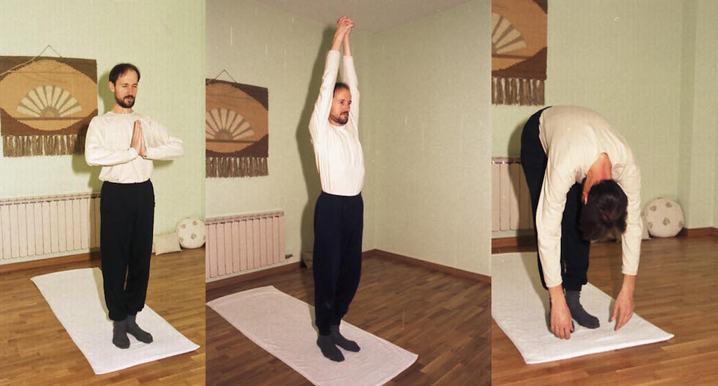 Saludo al Sol con todos los movimientos de la columna vertebral | Yoga ...